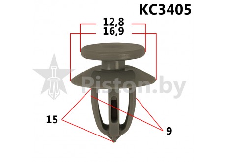 KC3405 пистон (клипса) внутренней отделки двери Шевроле, Кадилак купить ...