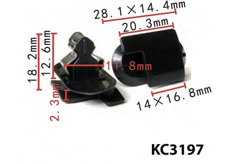 KC3197 пистон (клипса) внутренней отделки двери,Опель,Рено,Ситроен,Пежо ...
